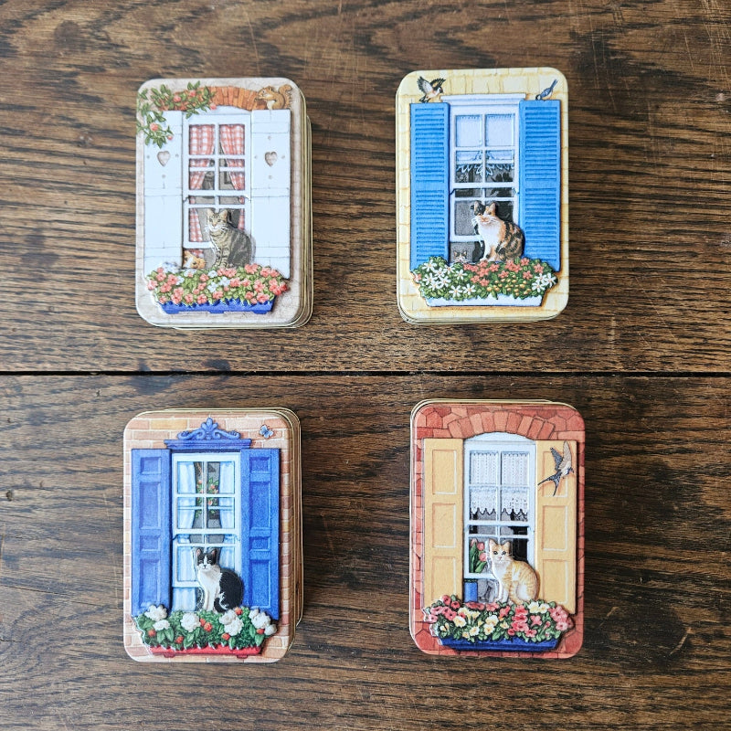 Embossed Cat in Window Tin – Outlet Newtown